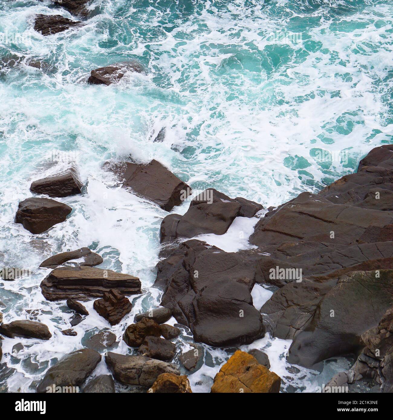 rock in the sea Stock Photo - Alamy