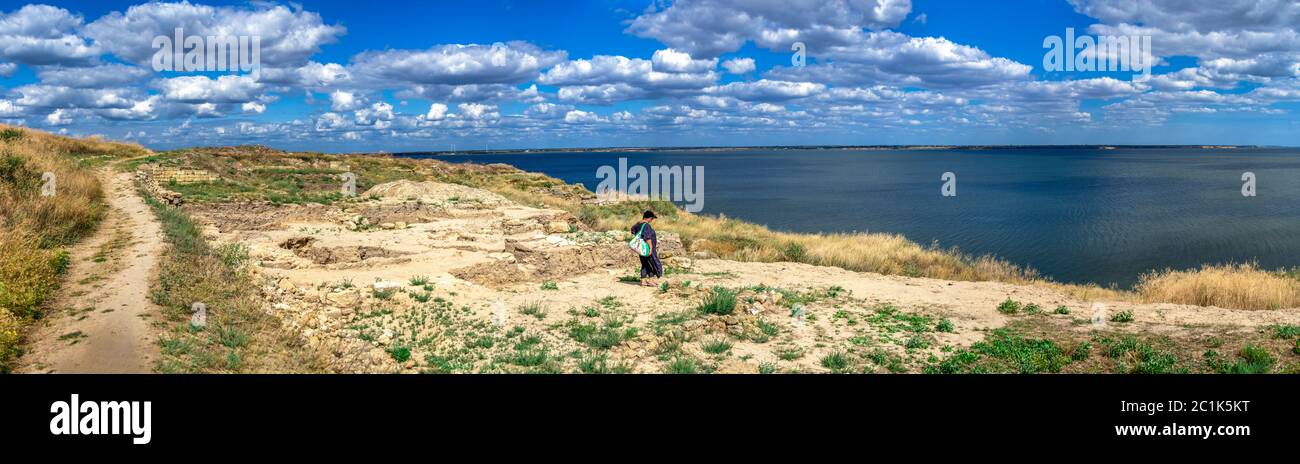 Ancient greek colony Olbia on the banks of the Southern Bug River in ...