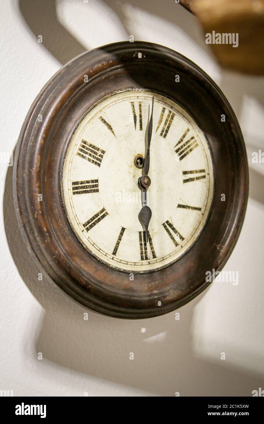Old kitchen clock Stock Photo - Alamy