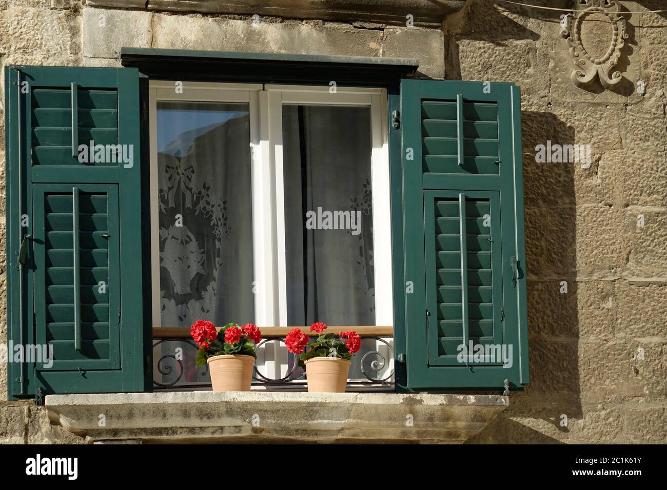 Mediterranean window shutters hi-res stock photography and images - Alamy