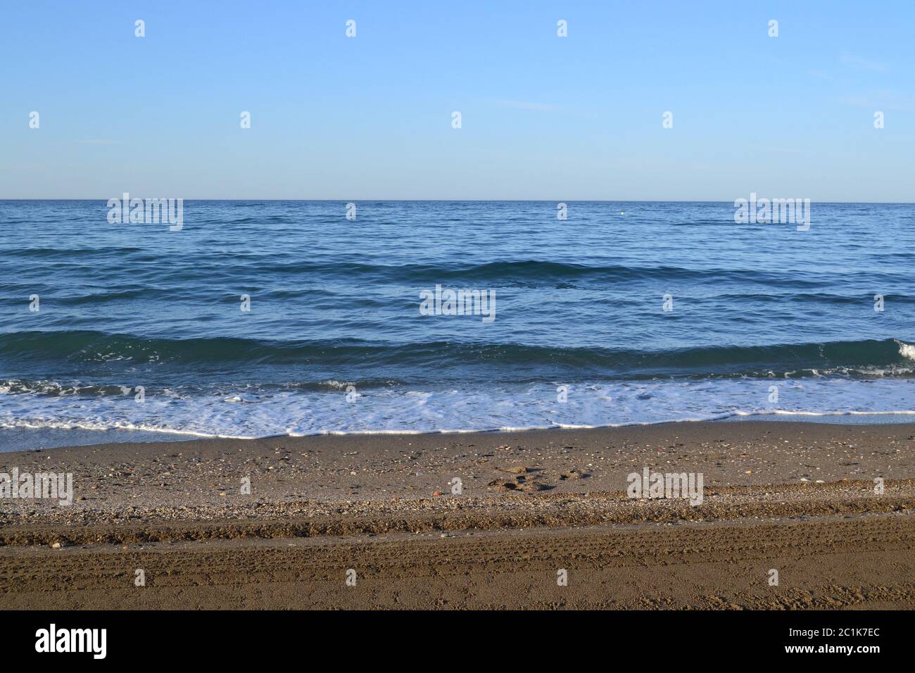 Beach in the morning Stock Photo - Alamy