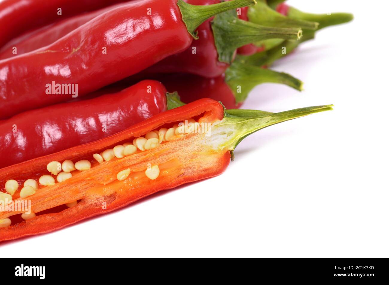 Chilli peppers showing seeds hi-res stock photography and images - Alamy