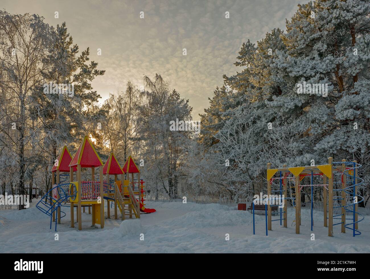 Empty playground sunset hi-res stock photography and images - Alamy