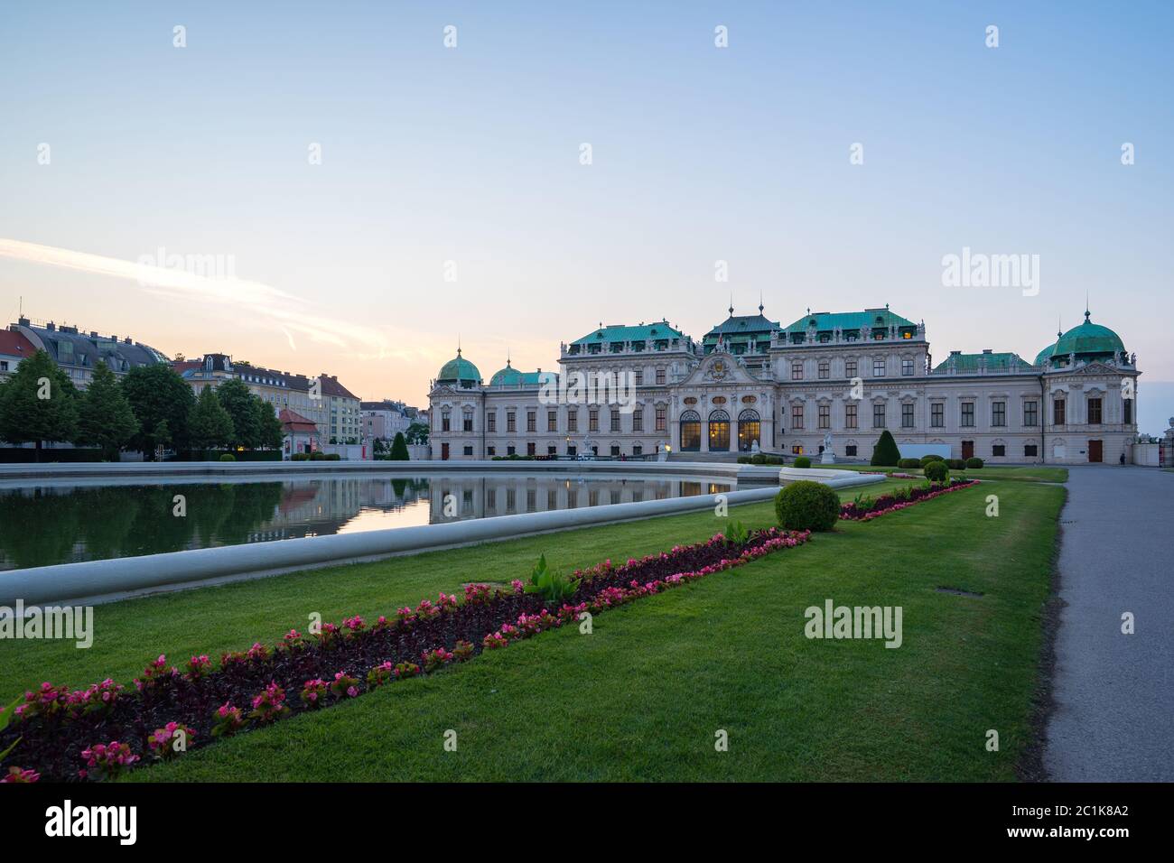 Belvedere palace in vienna sunset hi-res stock photography and images ...