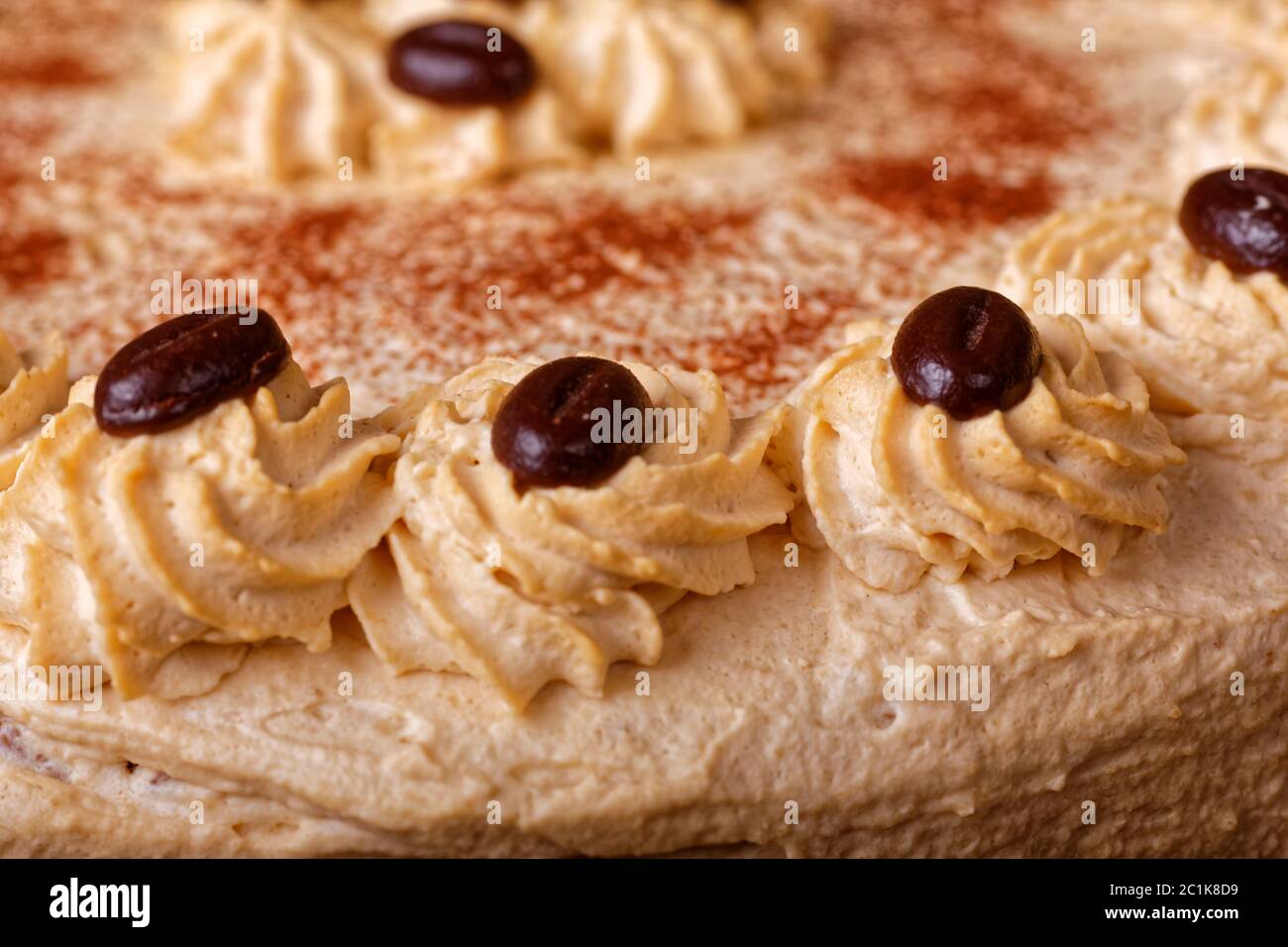 mocha cream cake Stock Photo - Alamy