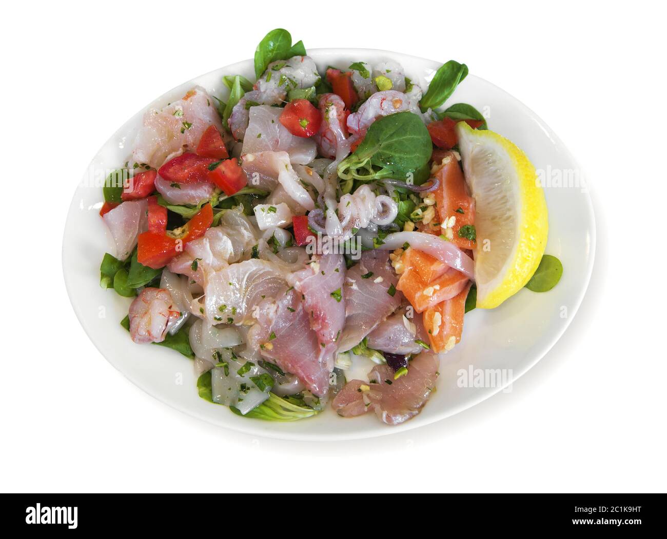 Ceviche on a plate Stock Photo - Alamy