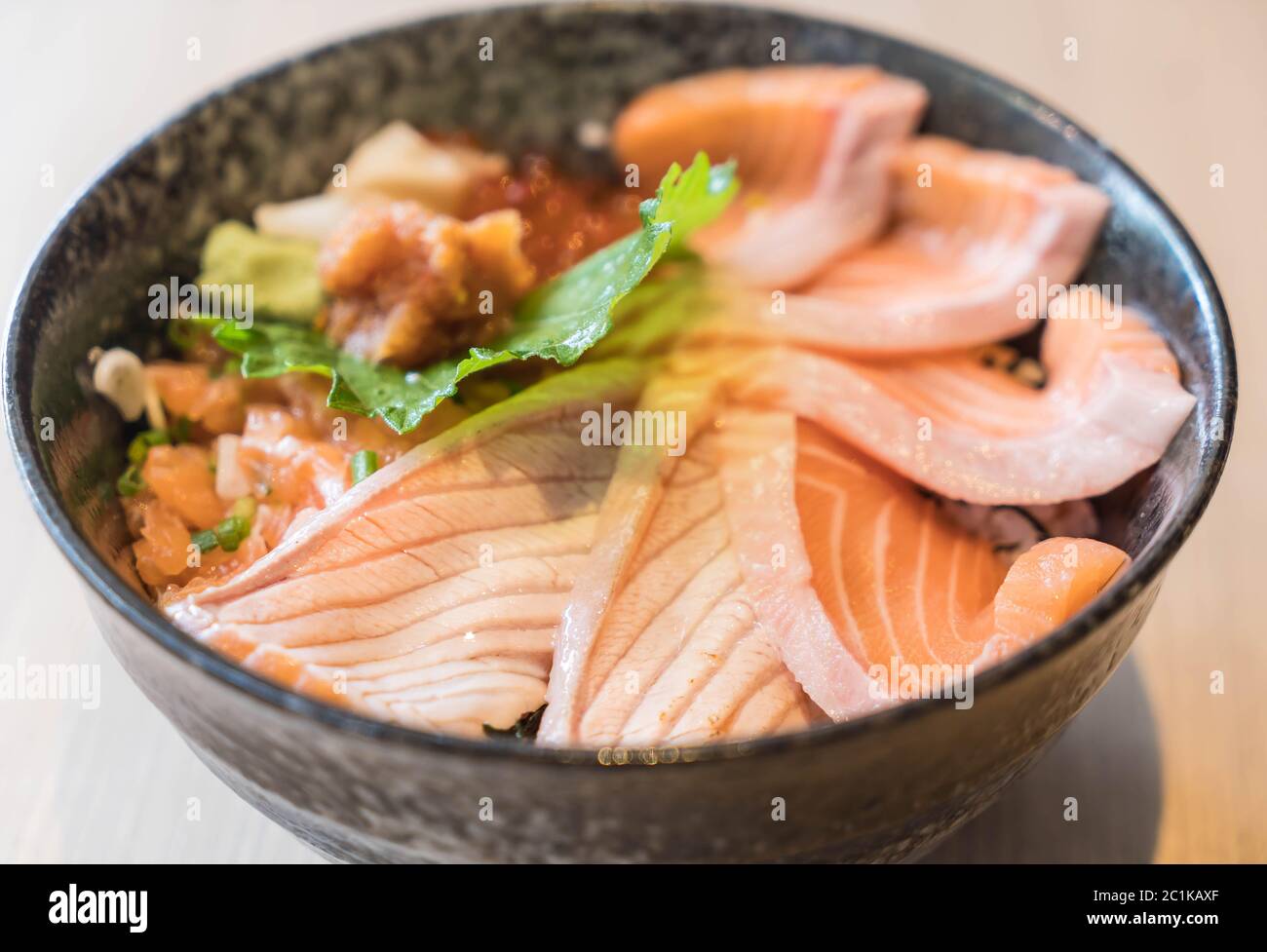 Salmon donburi hi-res stock photography and images - Alamy
