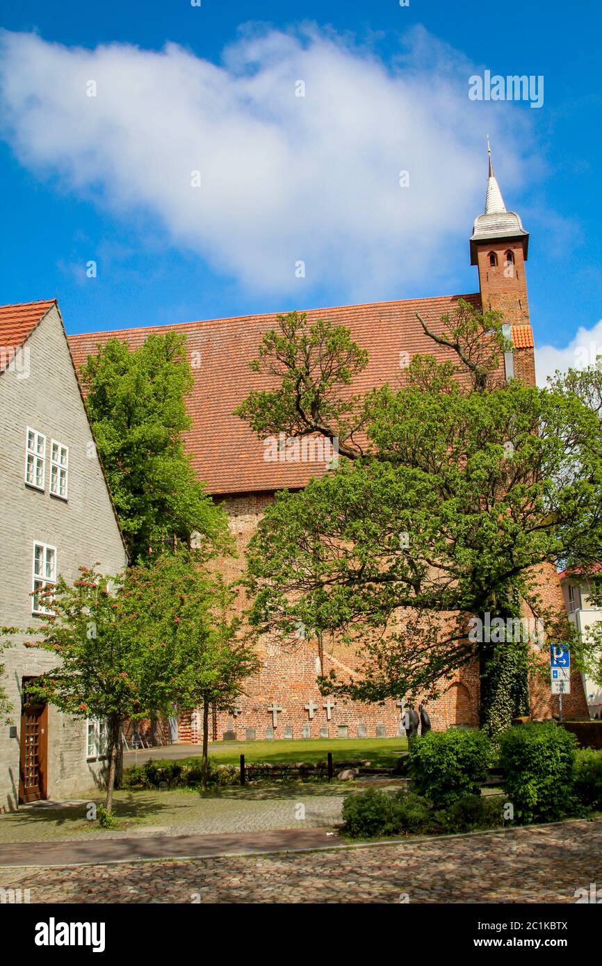 Details of the former monastery Ribnitz Dammgarten Stock Photo - Alamy
