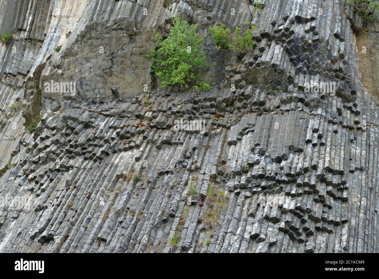 Basalt rock. Detail, geological. ZlatÃ½ vrch Stock Photo - Alamy