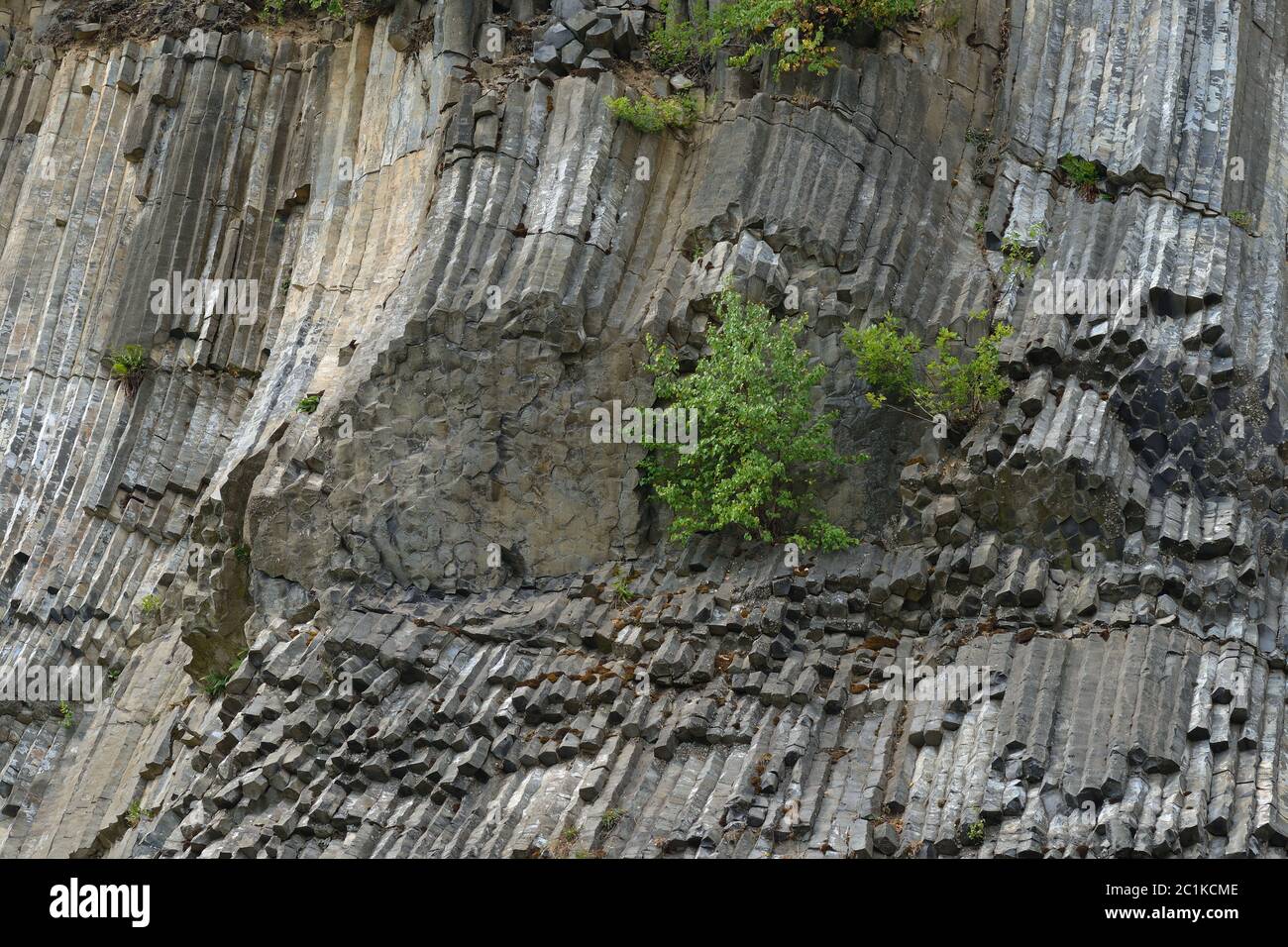 Basalt rock. Detail, geological. ZlatÃ½ vrch Stock Photo - Alamy