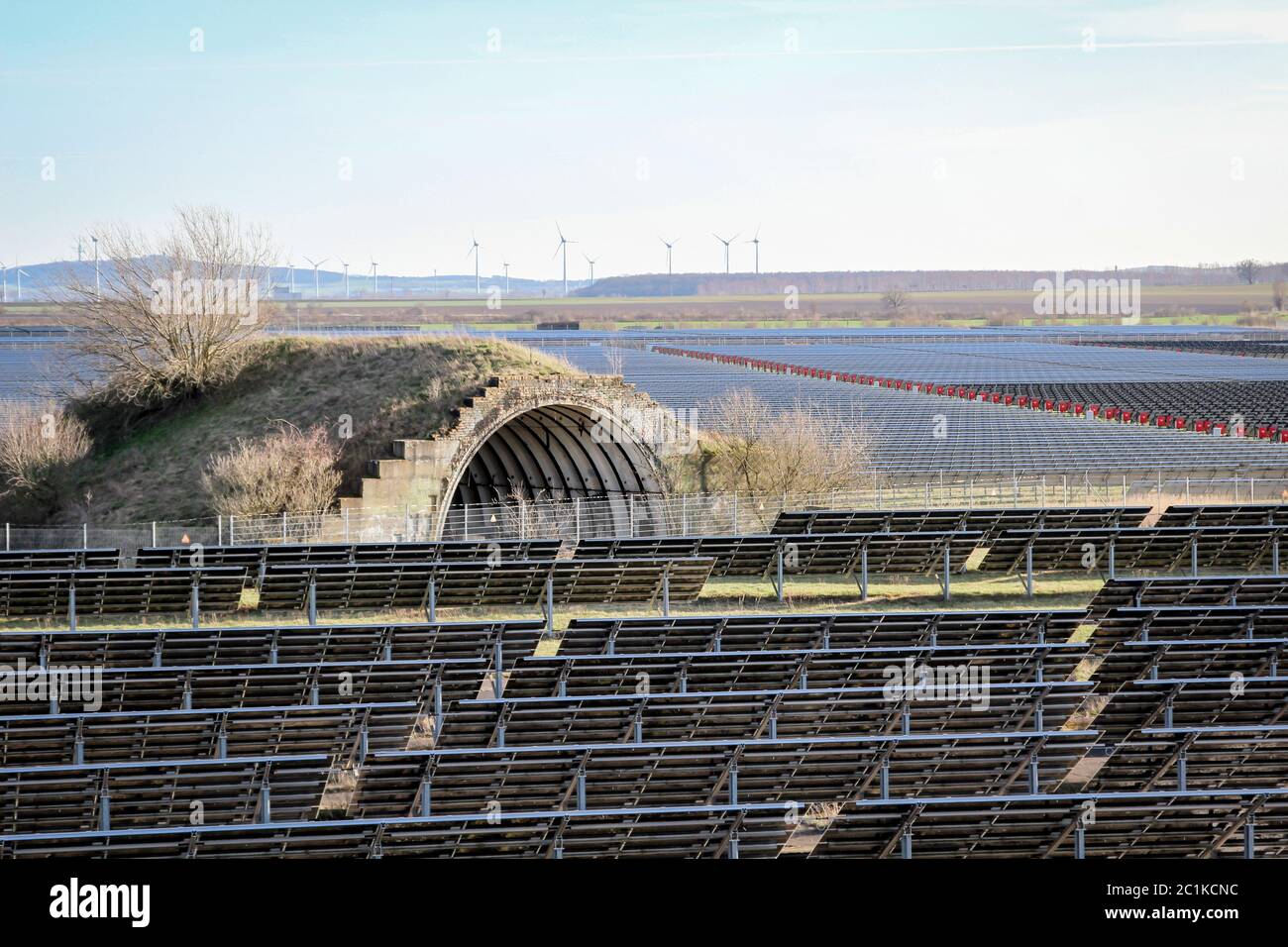 a solar collectors plant Stock Photo - Alamy