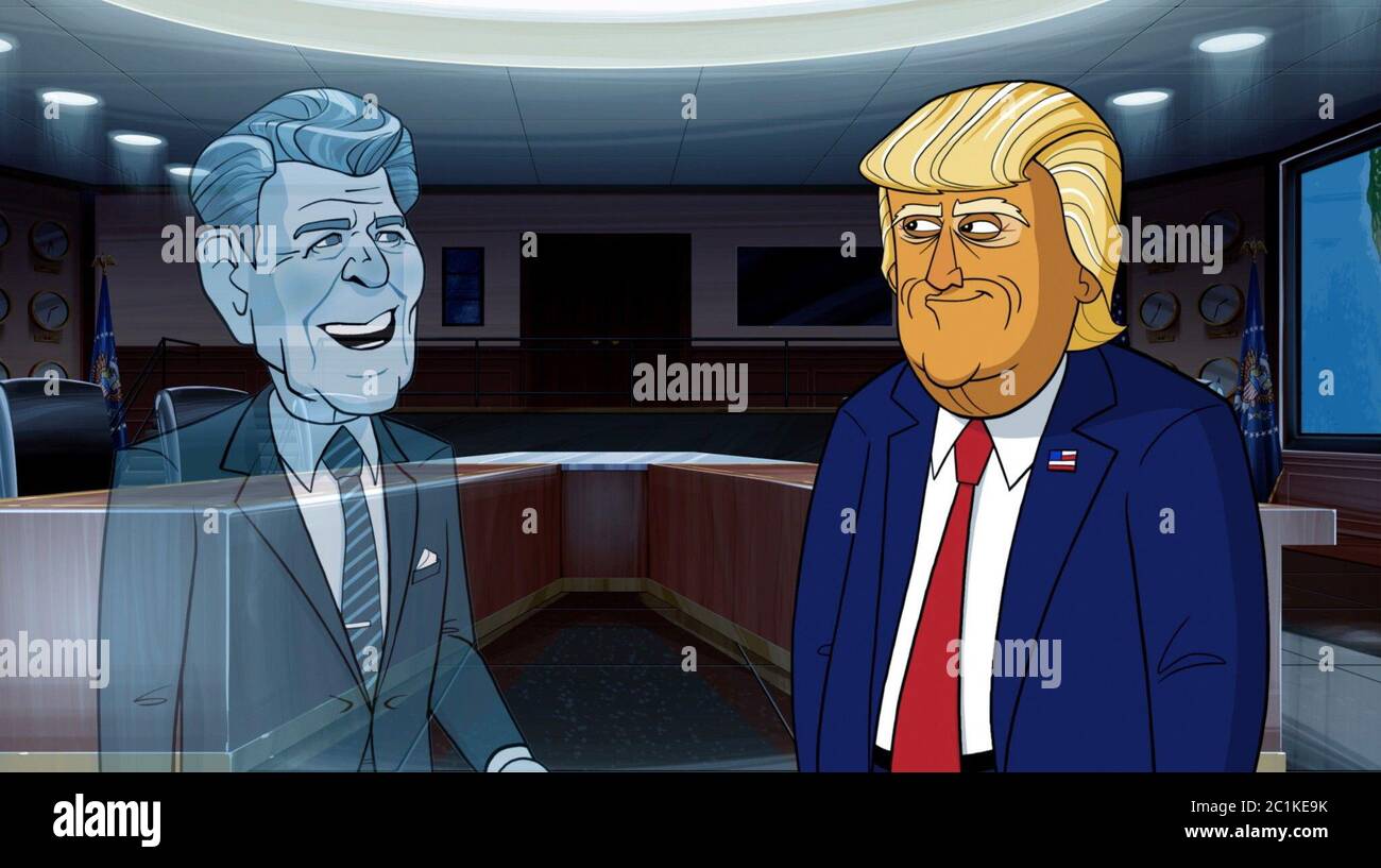 OUR CARTOON PRESIDENT, from left: Ronald Reagan's ghost (voice: Brian ...