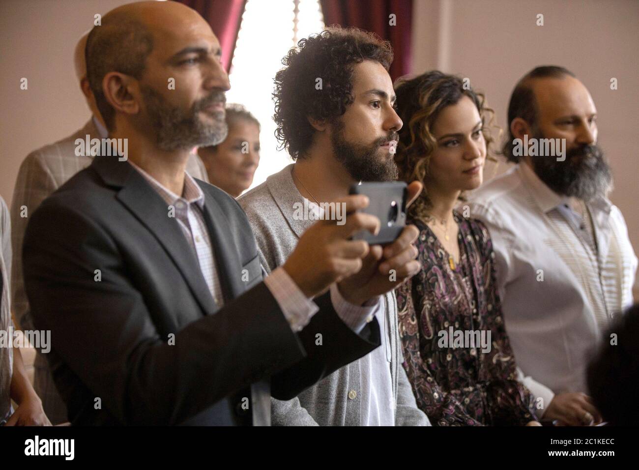 RAMY, from left: Amr Waked, Ramy Youssef, May Calamawy, Laith Nakli ...