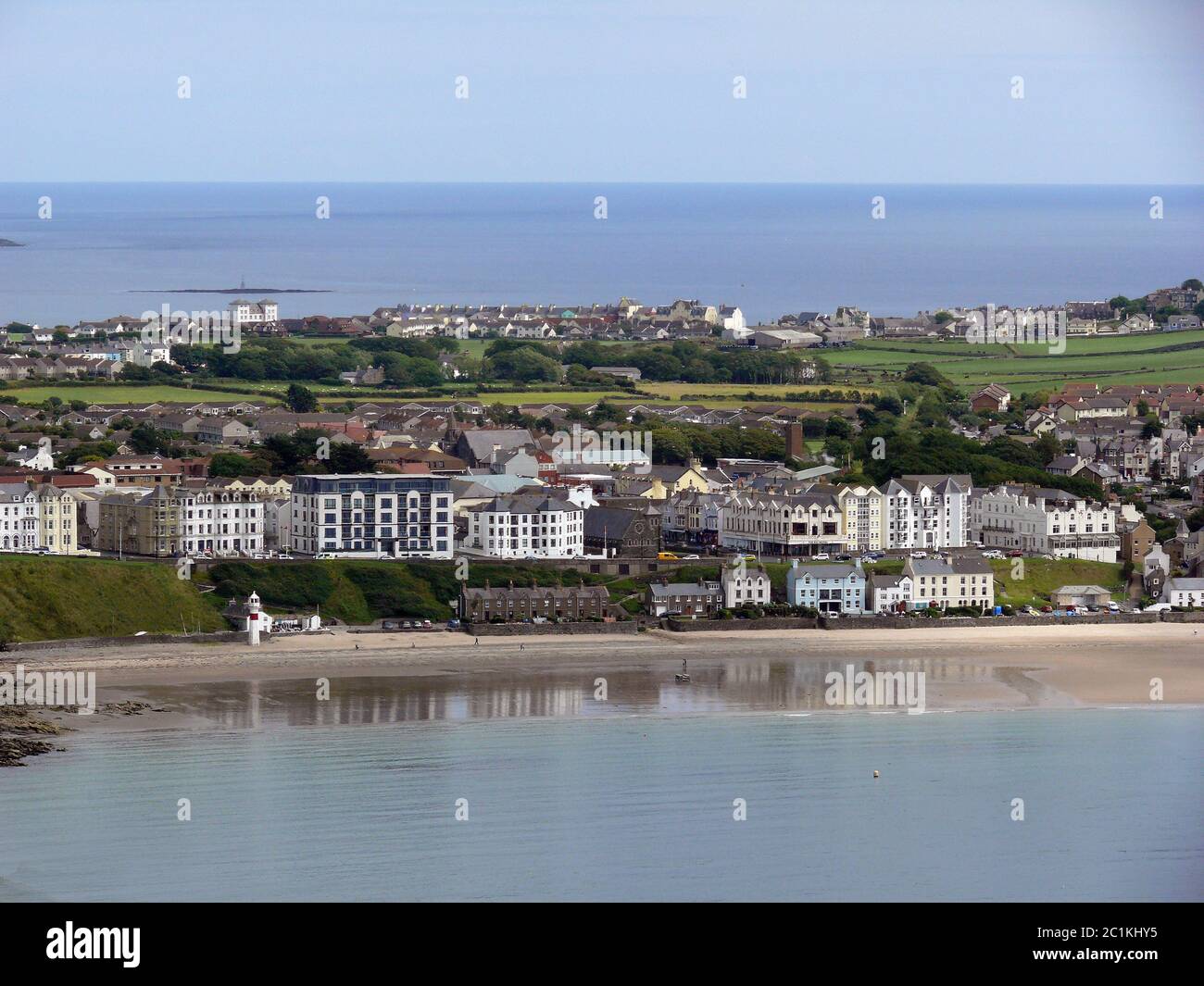 Panorama of Port Erin on the Isle of Man Stock Photo - Alamy