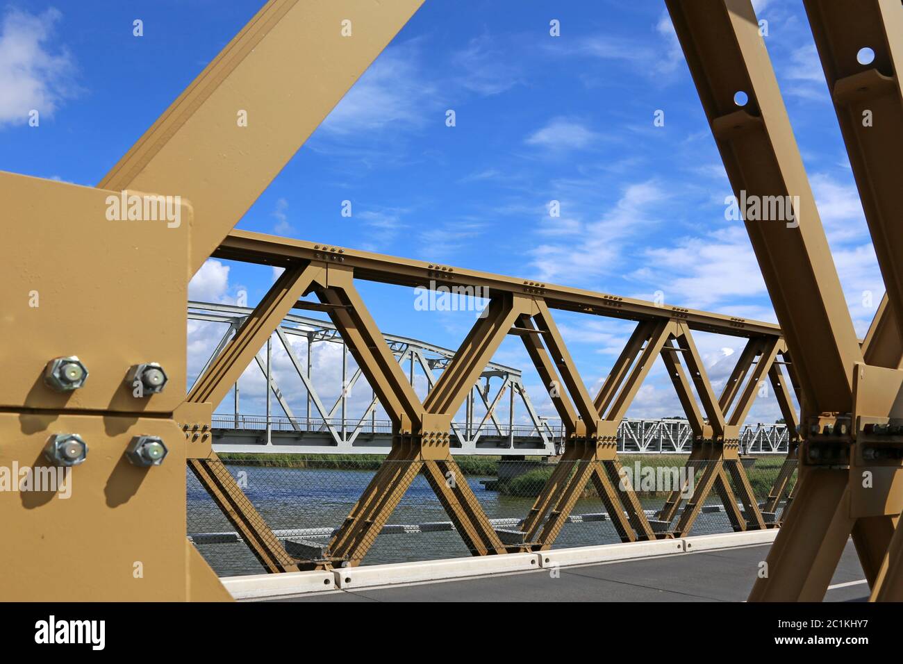 Old Meiningen Bridge and Monastery Bridge between Barth and Zingst ...