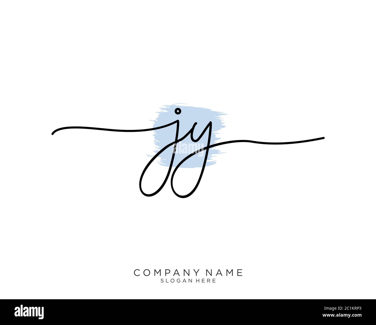 Jy initials logo hi-res stock photography and images - Alamy