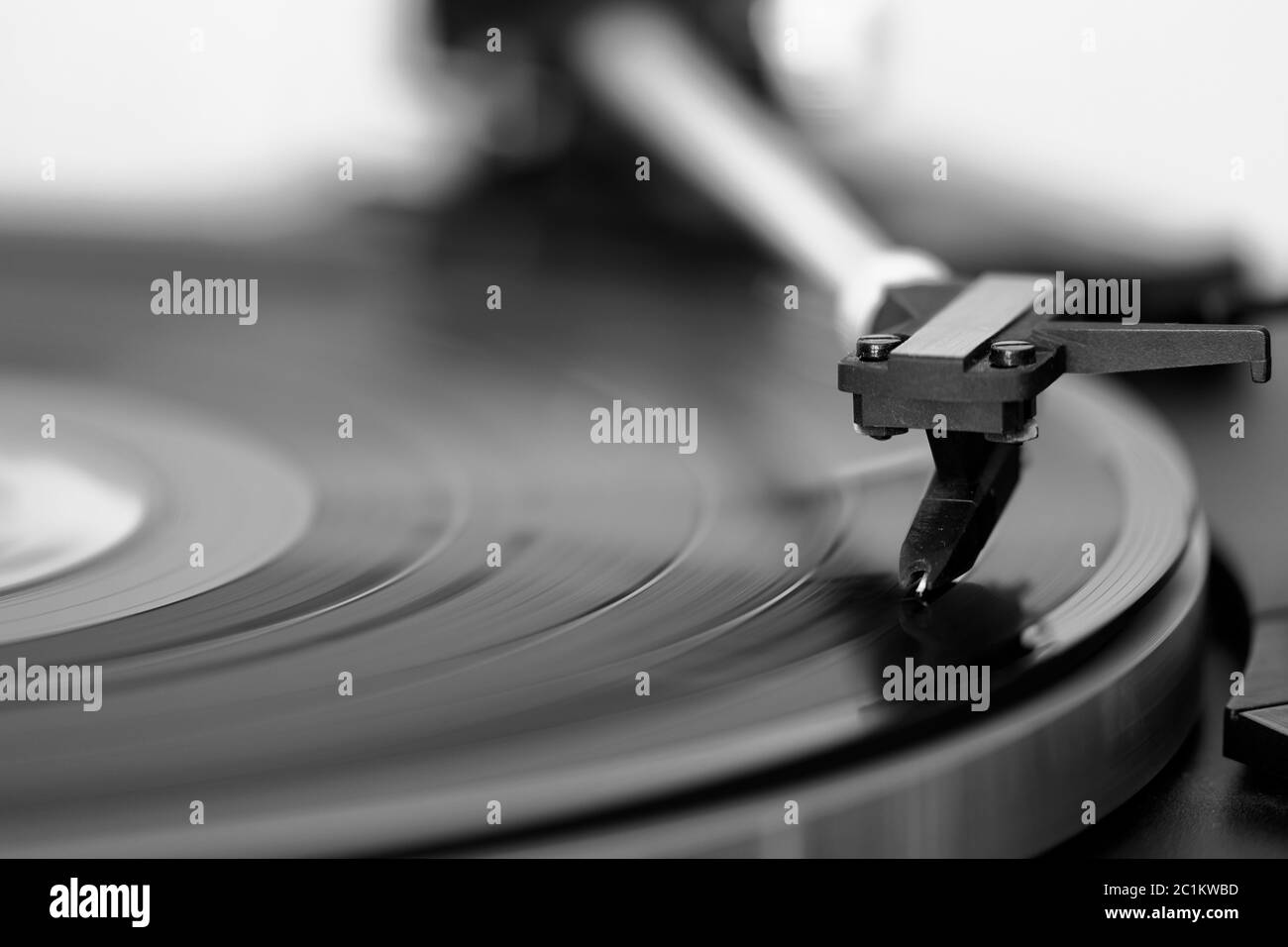 Analog record player for records and music Stock Photo - Alamy