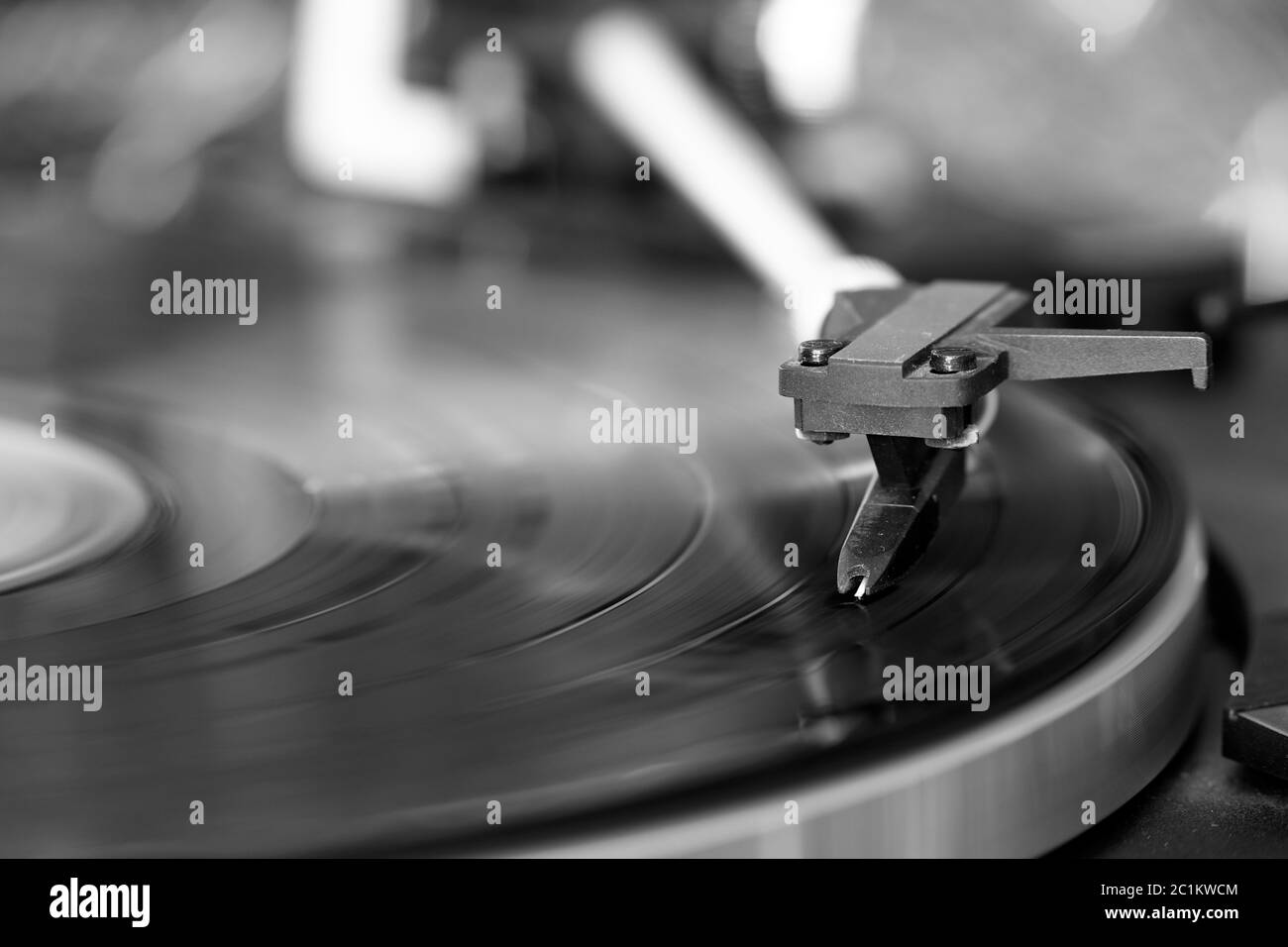 Analog record player for records and music Stock Photo - Alamy