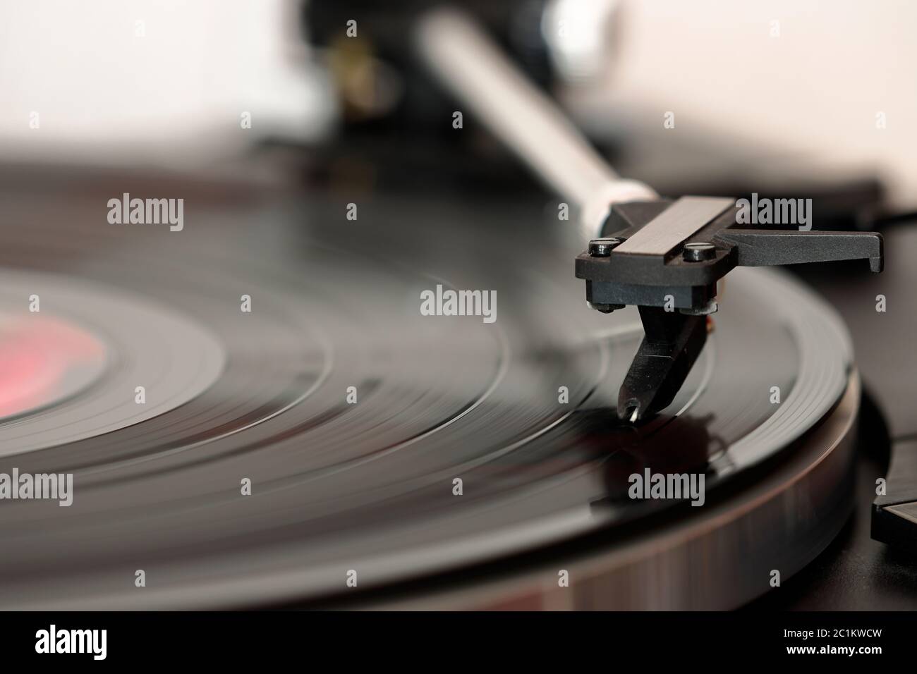 Analog record player for records and music Stock Photo - Alamy