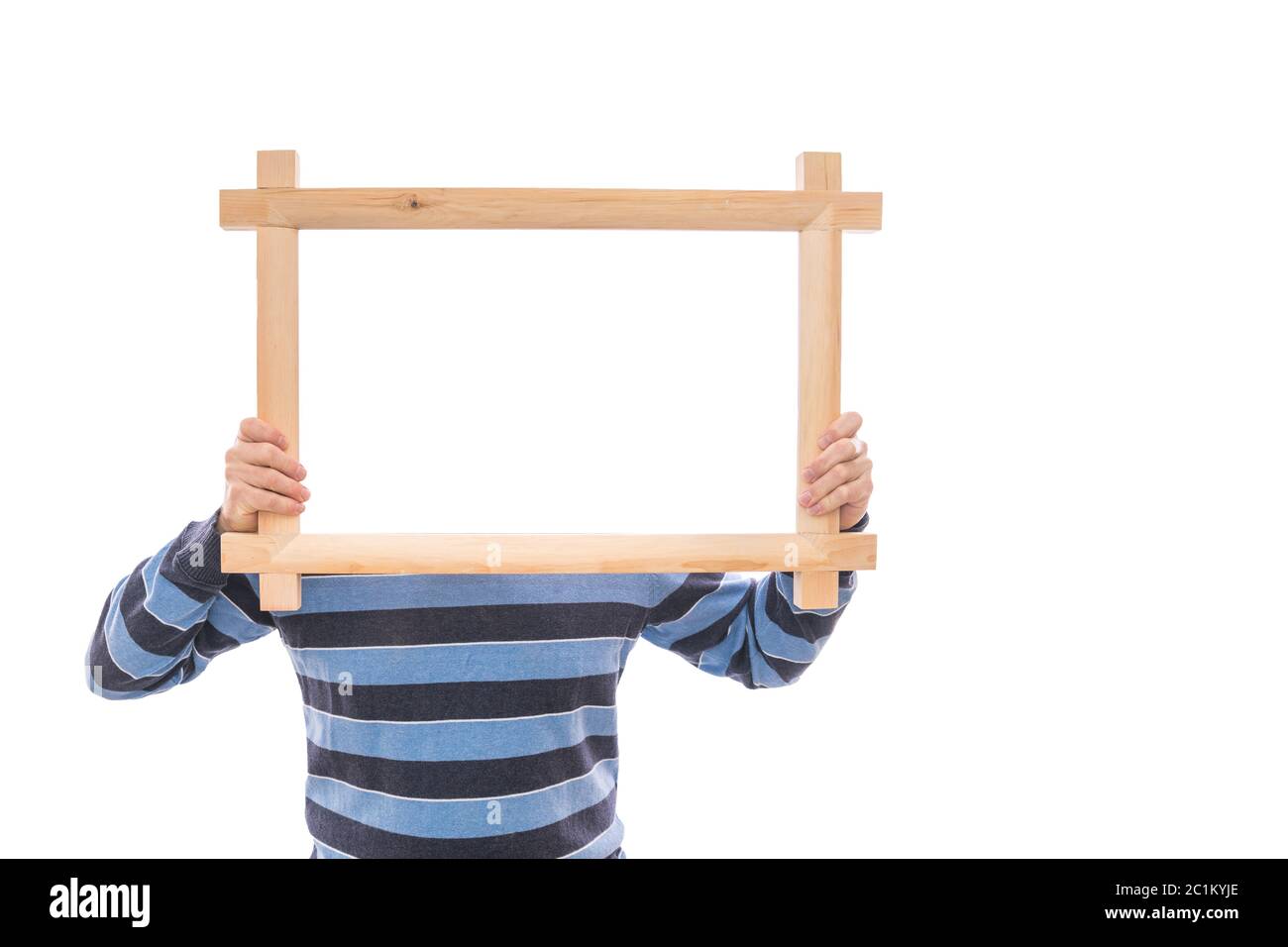 Person holds blank frame hi-res stock photography and images - Alamy