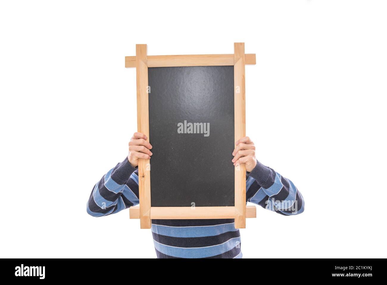 Man holds frame Stock Photo - Alamy