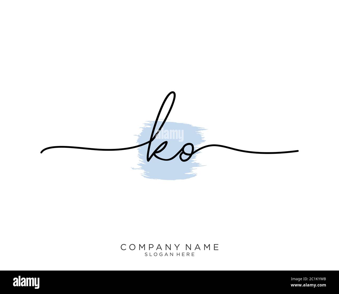Letter ko logo Stock Vector Images - Alamy