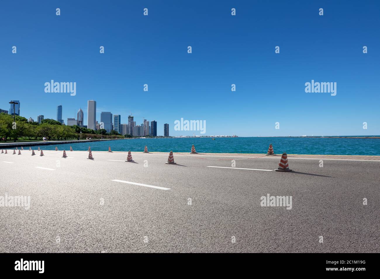 Chicago empty street hi-res stock photography and images - Alamy