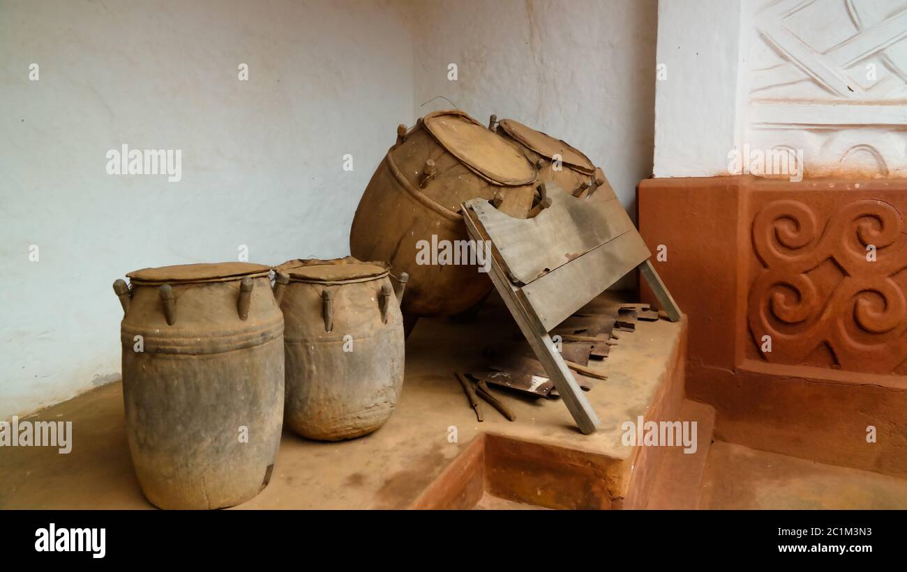 View to Besease Traditional Asante Shrine at,Ejisu, Kumasi, Ghana Stock ...
