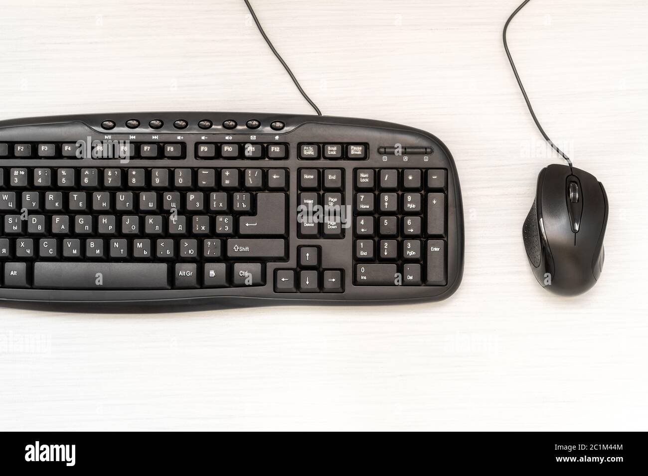 Black computer mouse and keyboard Stock Photo - Alamy