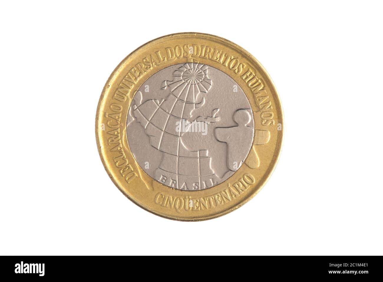 Brazilian "1 Real" coin Stock Photo - Alamy