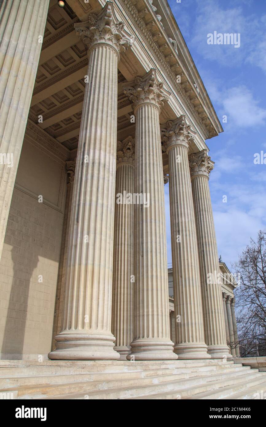 Vintage Old Justice Courthouse Column Stock Photo - Alamy