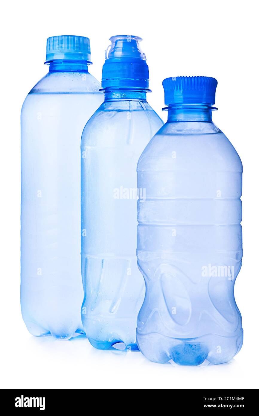 Water plastic bottle on white background Stock Photo - Alamy
