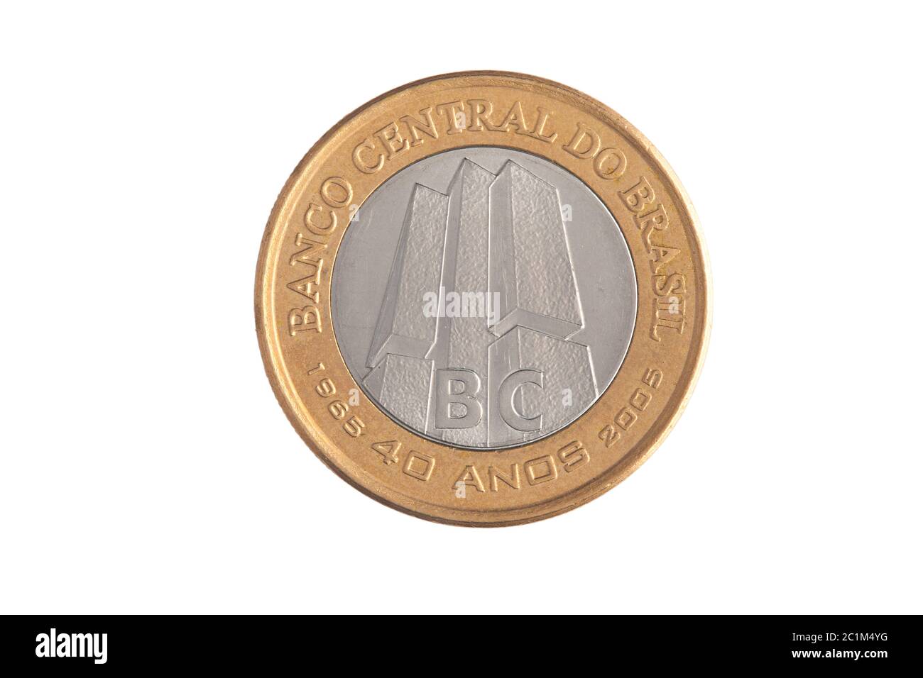 Brazilian "1 Real" coin Stock Photo - Alamy