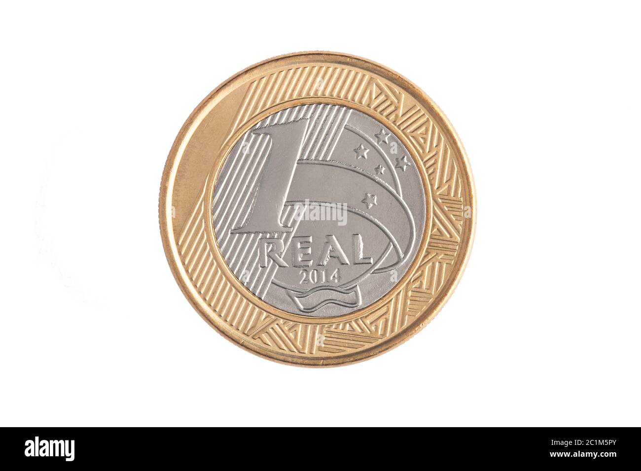 Brazilian "1 Real" coin Stock Photo - Alamy