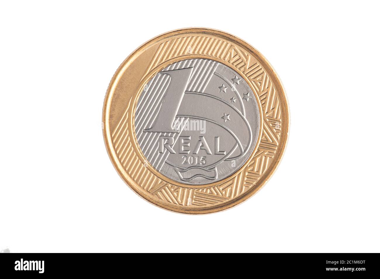 Brazilian "1 Real" coin Stock Photo - Alamy