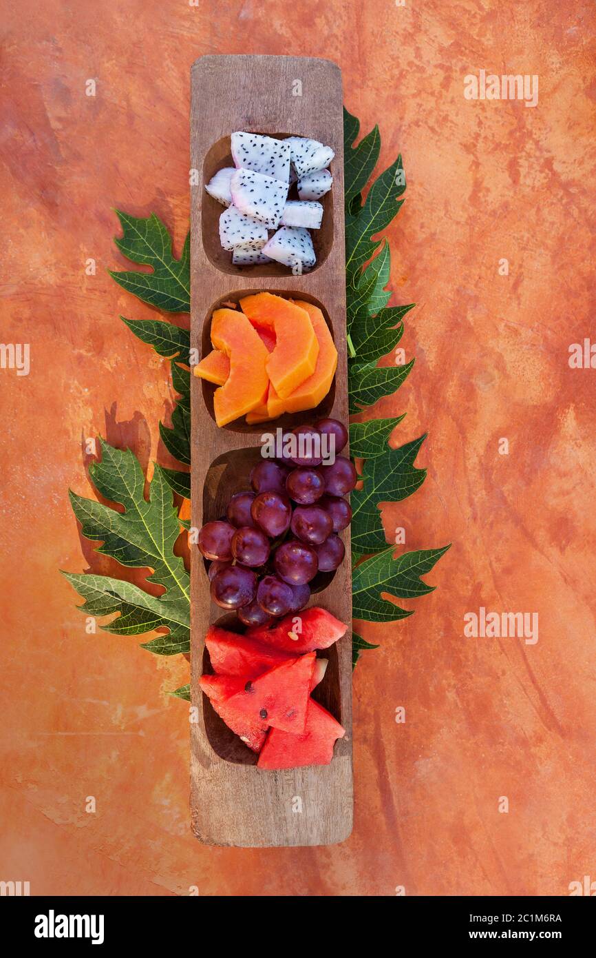 Delicious tropical fruits Stock Photo - Alamy