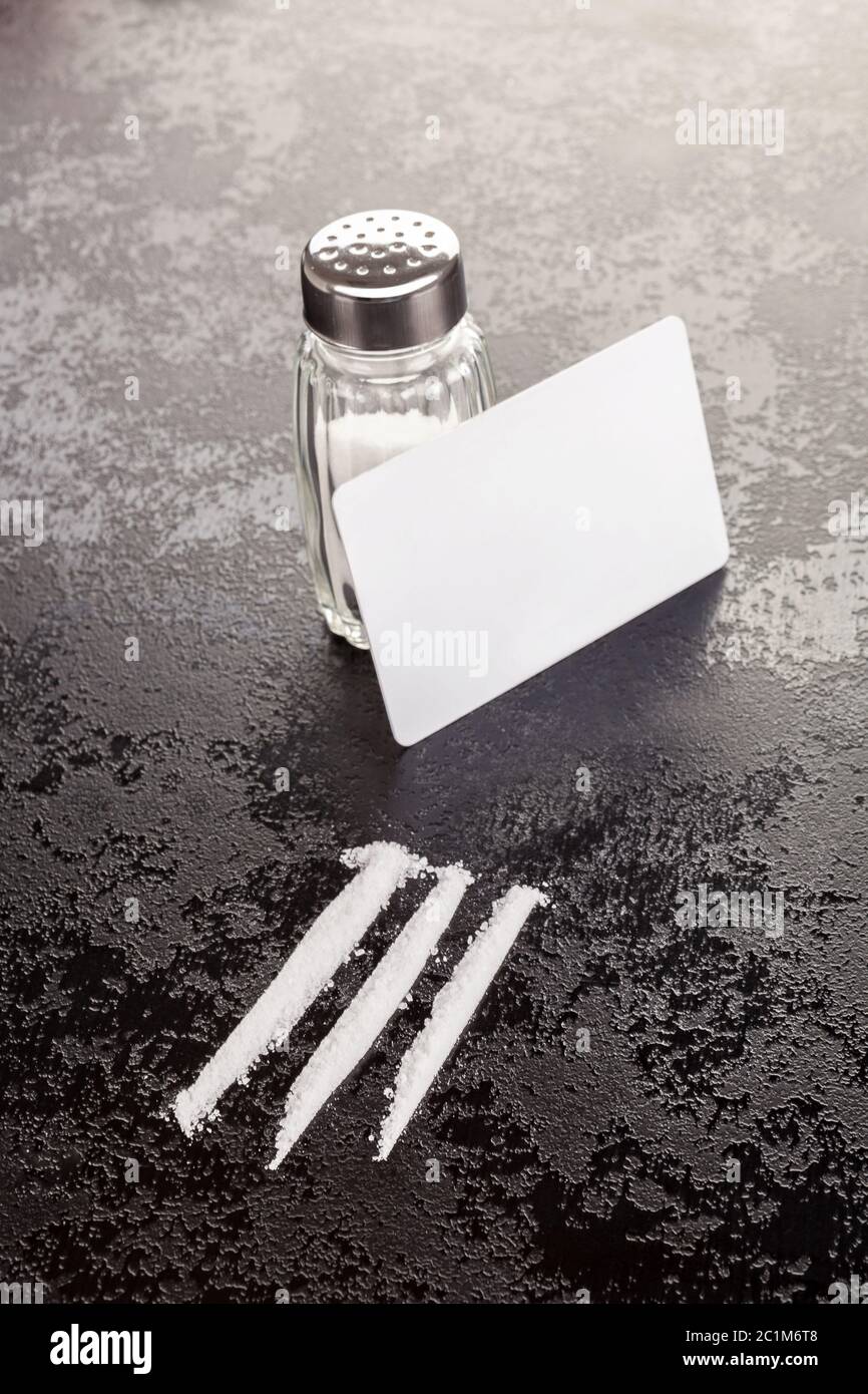 Salt addiction concept Stock Photo - Alamy