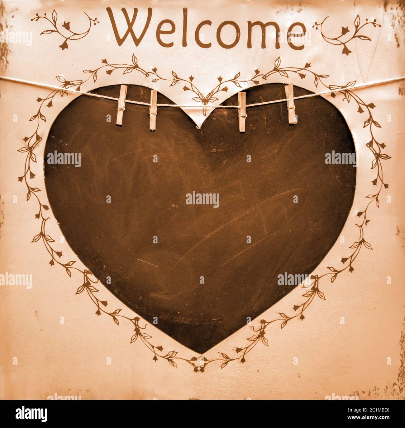 welcome from the heart Stock Photo - Alamy