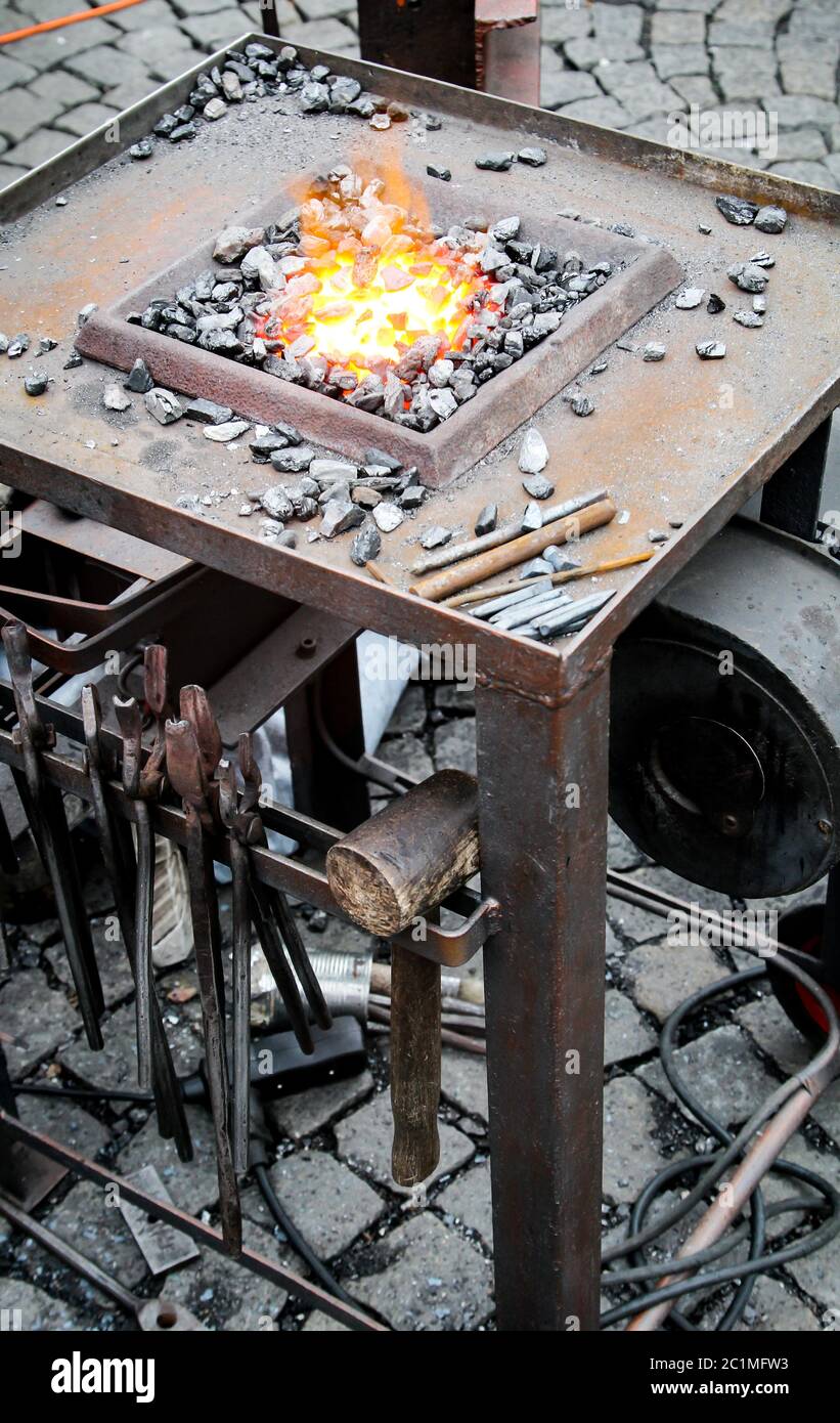 these are details of tools for forging Stock Photo - Alamy