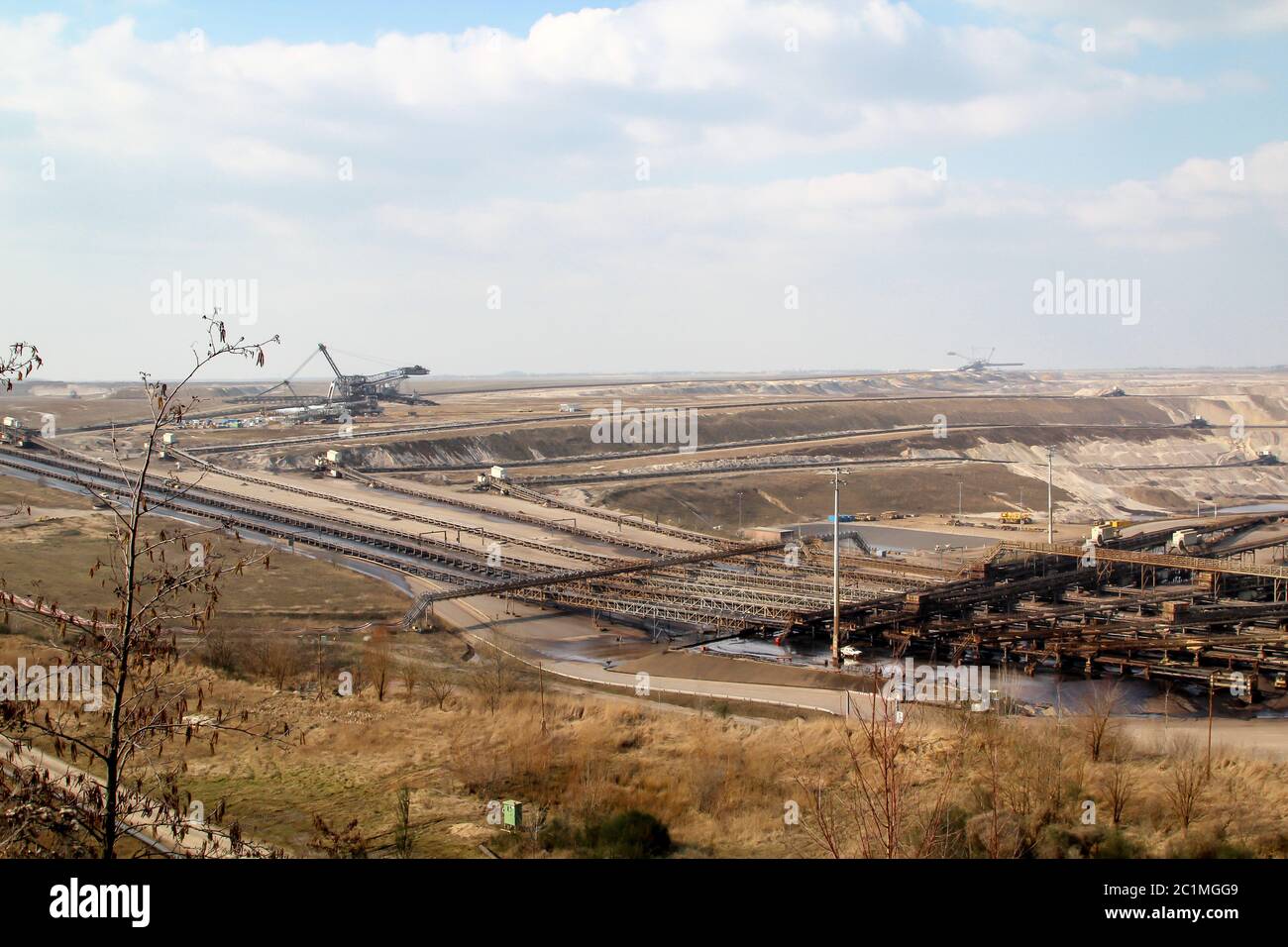 a view into a day-building, mining area Stock Photo - Alamy