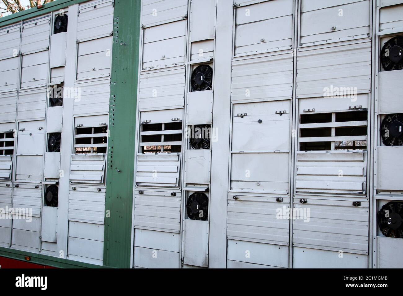this is a modern livestock transporter Stock Photo - Alamy