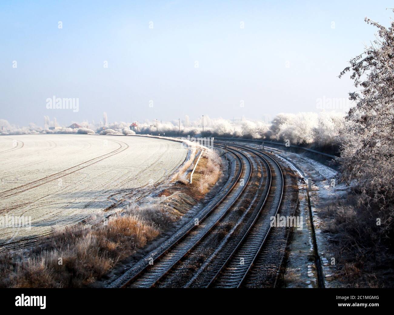 these are details of points, rails and infrastructure Stock Photo - Alamy