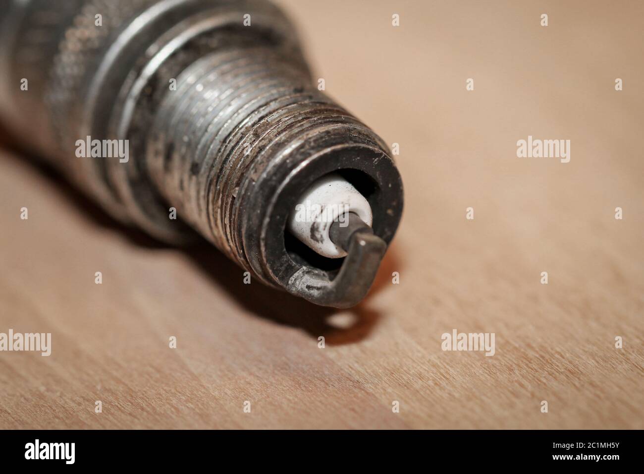 Detail of a spark plug Stock Photo - Alamy