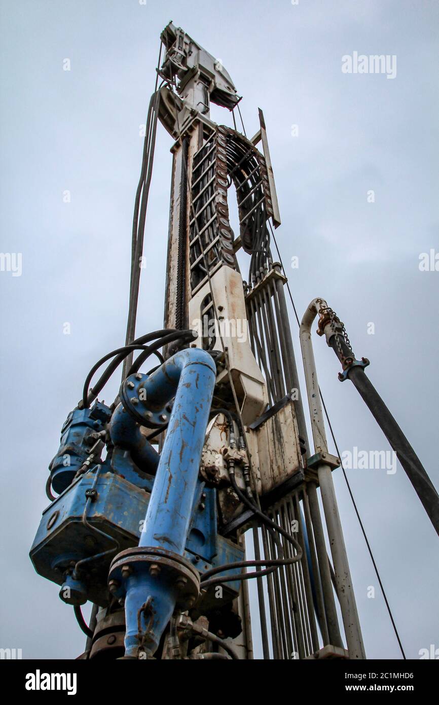Details of a drill for soil sampling Stock Photo - Alamy