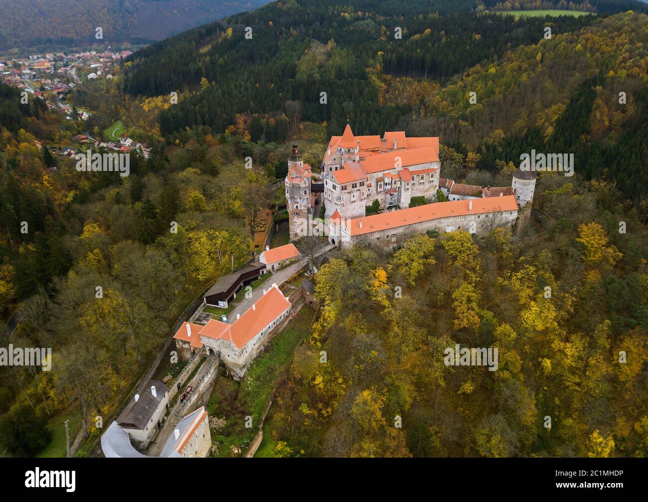 The tower of the castle pernstejn hi-res stock photography and images ...