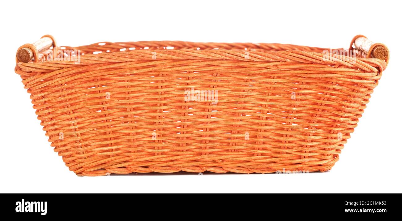 Orange Wooden Basket Stock Photo - Alamy