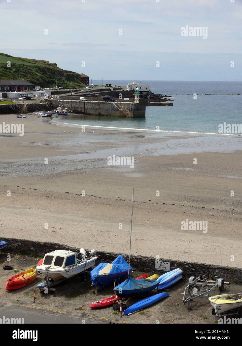 Beach of Port Erin on the Isle of Man Stock Photo - Alamy