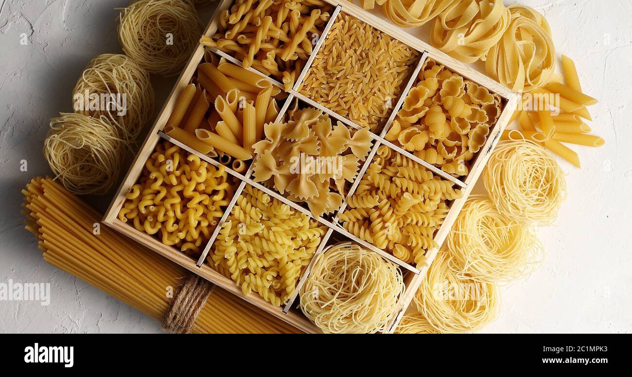Macaroni of different kind Stock Photo - Alamy