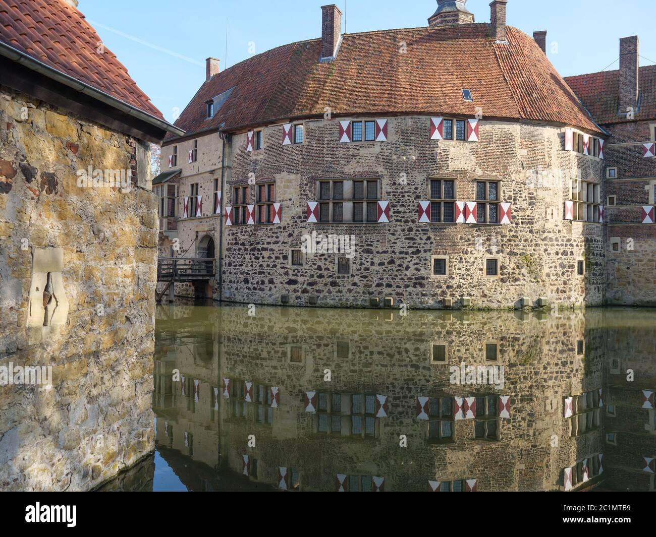 the old castle of vischering in germany Stock Photo - Alamy