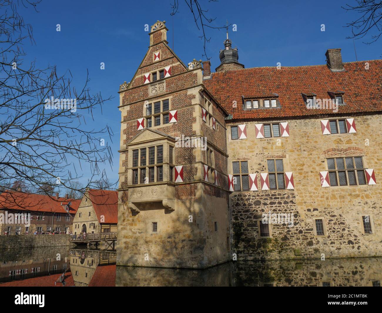 the old castle of vischering in germany Stock Photo - Alamy